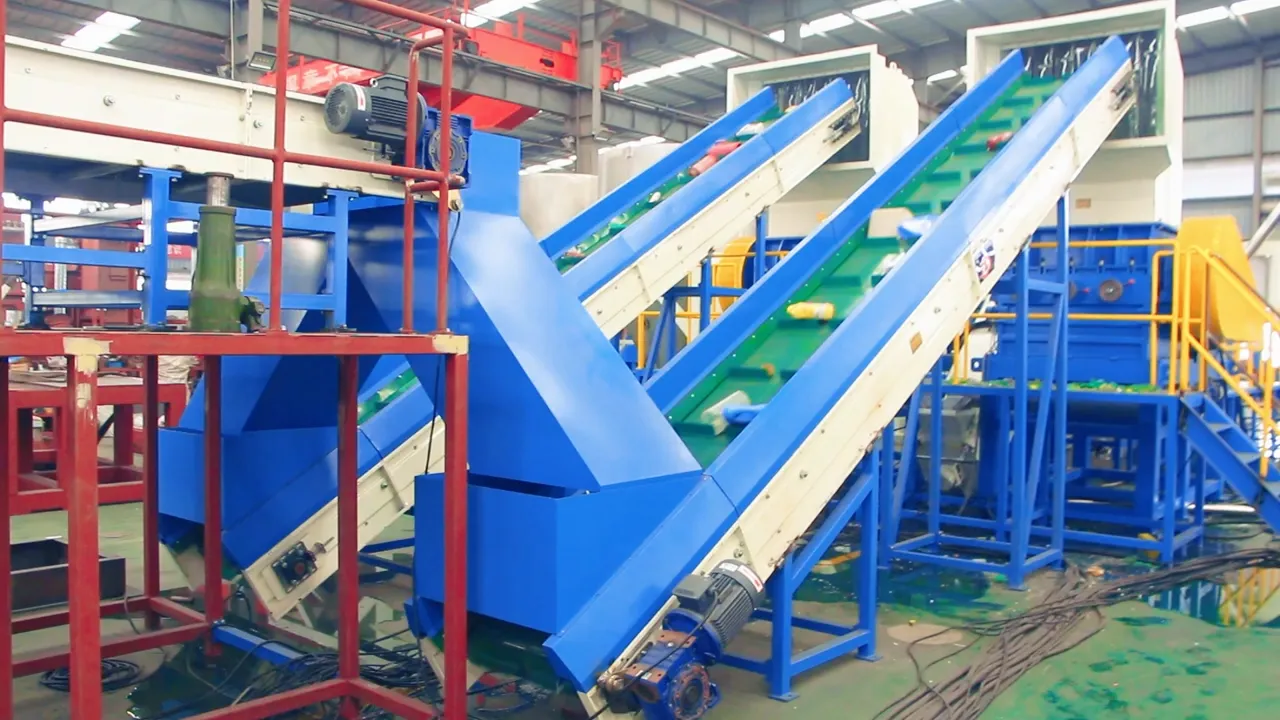 HDPE Recycling Washing Line - Trial run video