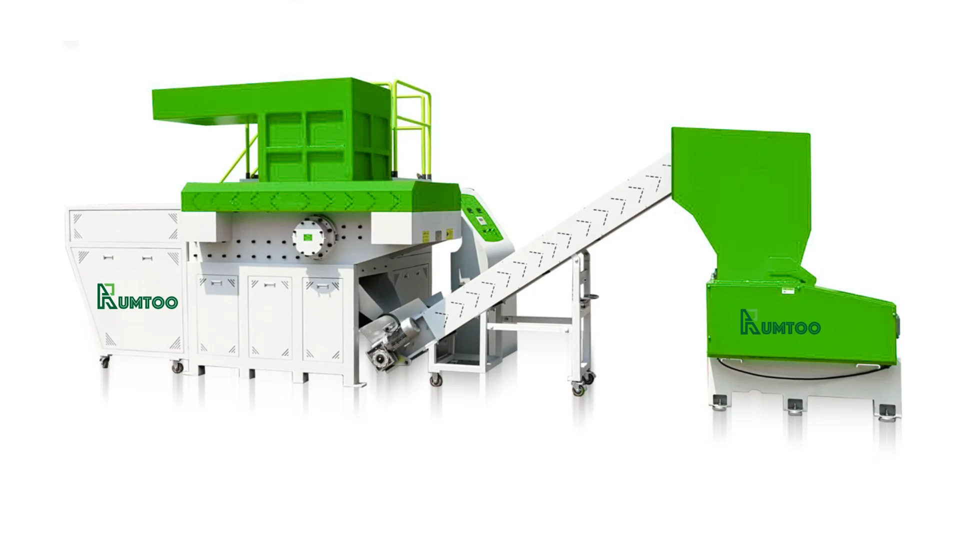 Single Shaft Shredder for Rigid Plastic Recycling