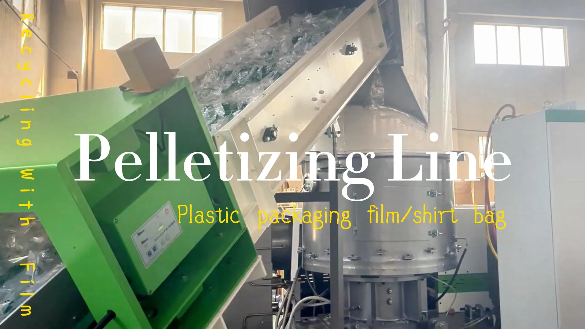 Ligne de granulation de films et de sacs de chemises | Test avant ...